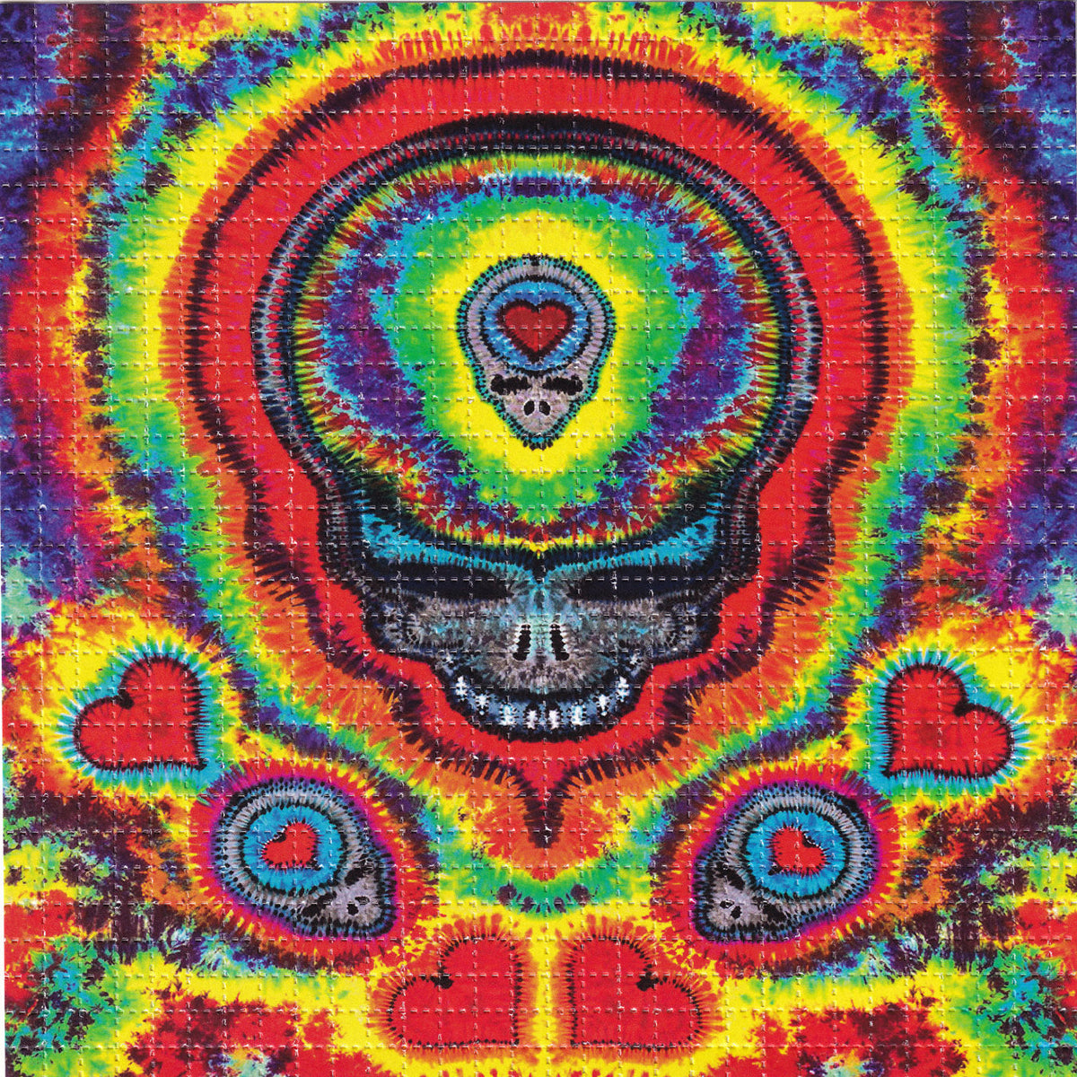 Jammin' Skull Tie Dye BLOTTER ART acid free perforated lsd paper ...