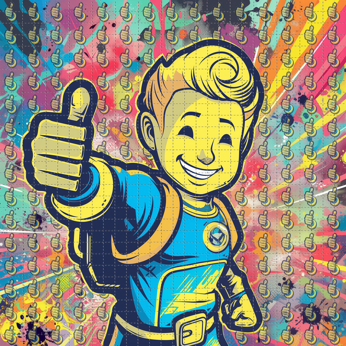 Vault Boy High Resolution Giclee Blotter Art Print – Kesey Art