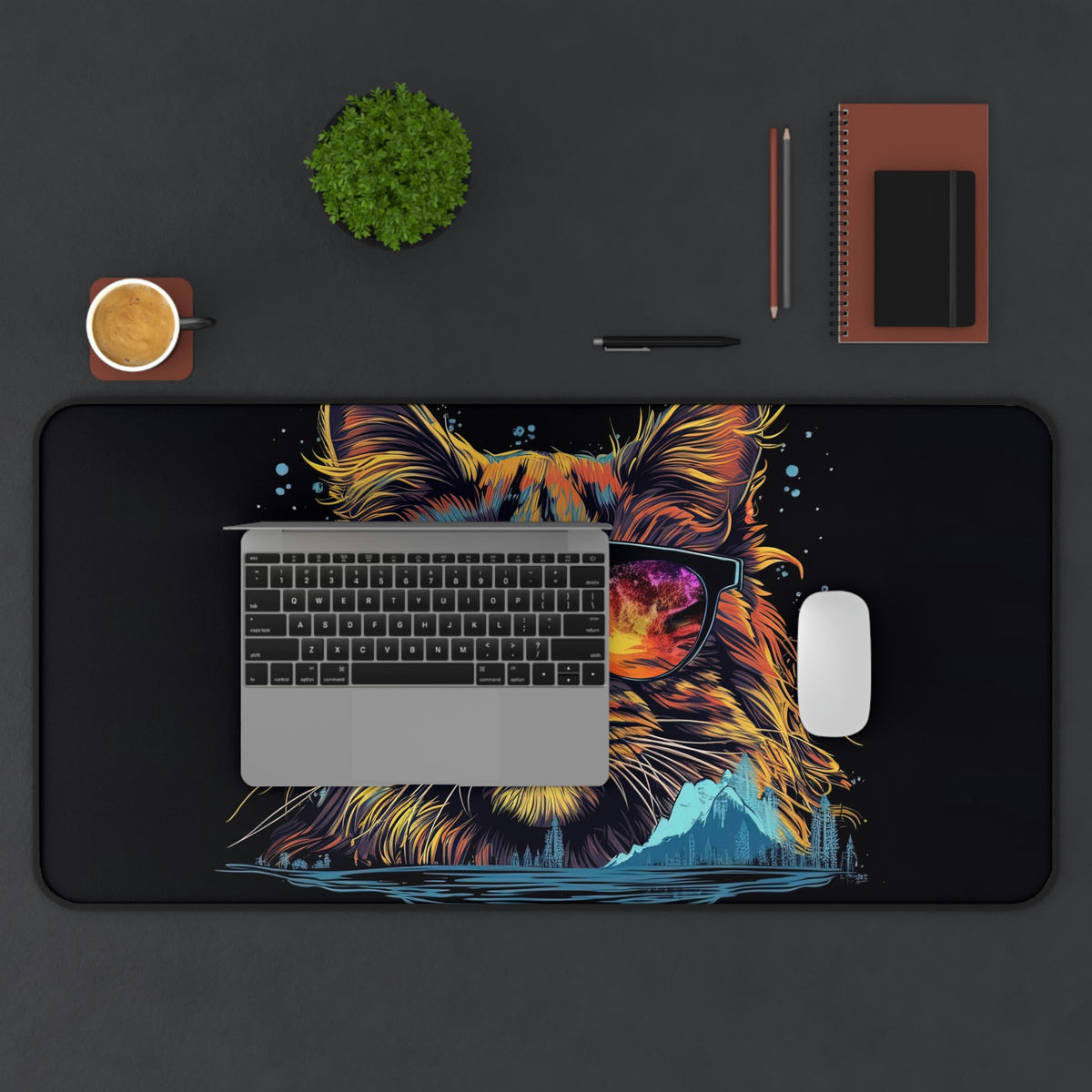 Gnar Gnar Cat Desk Mood Mat Mouse Pad – Kesey Art