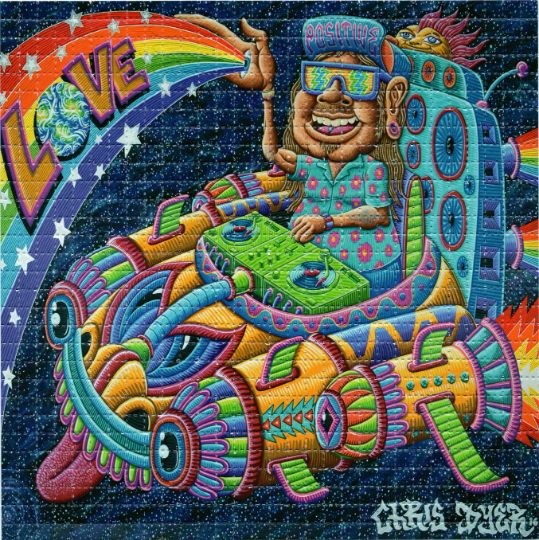 Space Selectah by Chris Dyer Blotter Art acid free perforated lsd pape ...