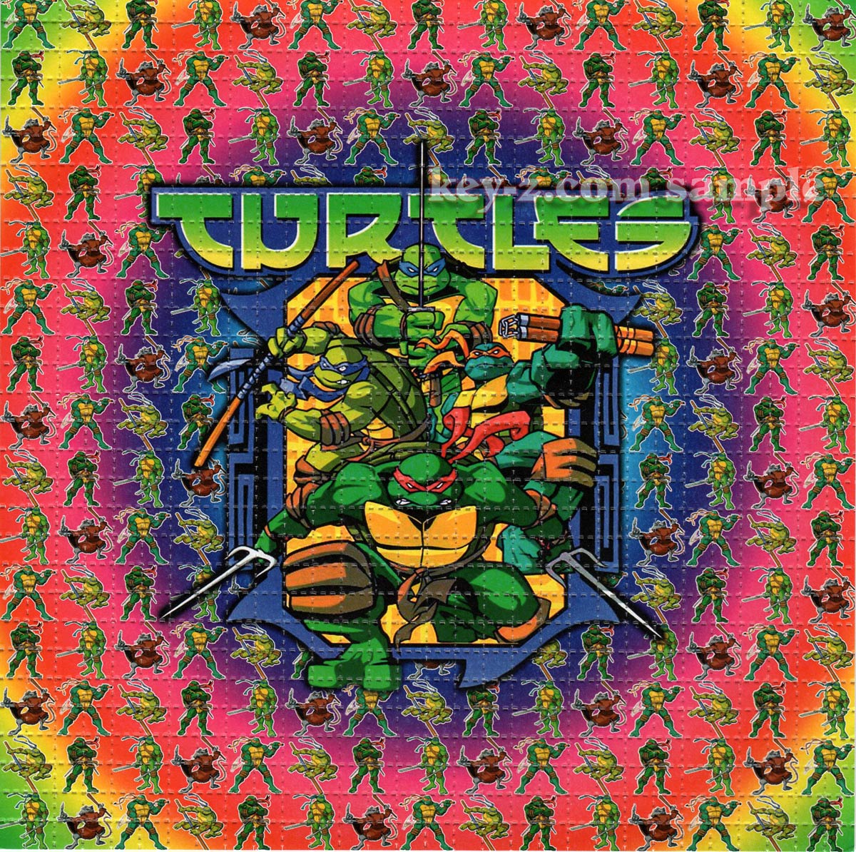 Turtles BLOTTER ART acid free perforated lsd paper – Kesey Art